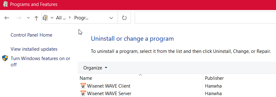 How do I cleanly uninstall WAVE? – Hanwha Vision Support Portal