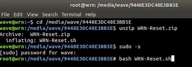 WRN - Network reset script – Hanwha Vision Support Portal