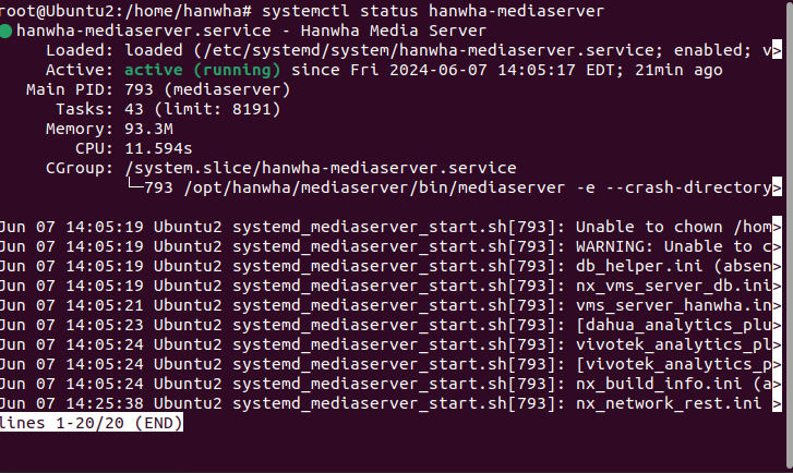 How to check if the Wave Service is running in Linux – Hanwha Vision ...