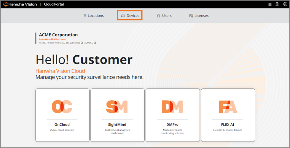 Cloud Portal: How do I manage devices? – Hanwha Vision Support Portal