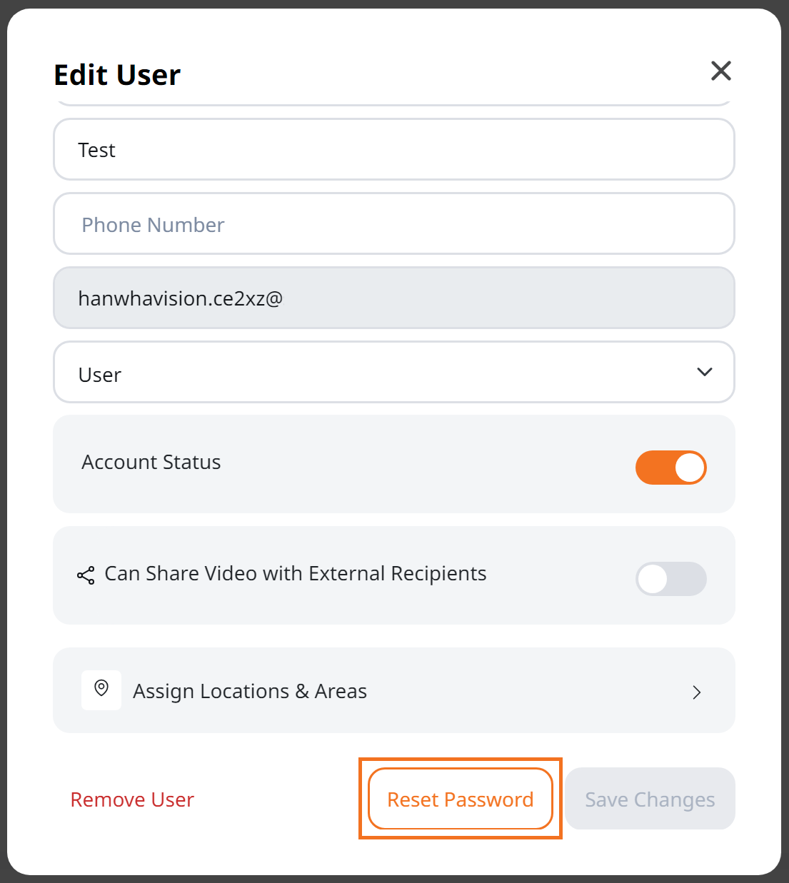 OnCloud: How do I reset someone else's password? – Hanwha Vision ...