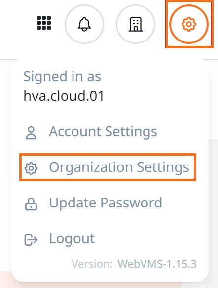 OnCloud: How do I change organization settings? – Hanwha Vision Support ...
